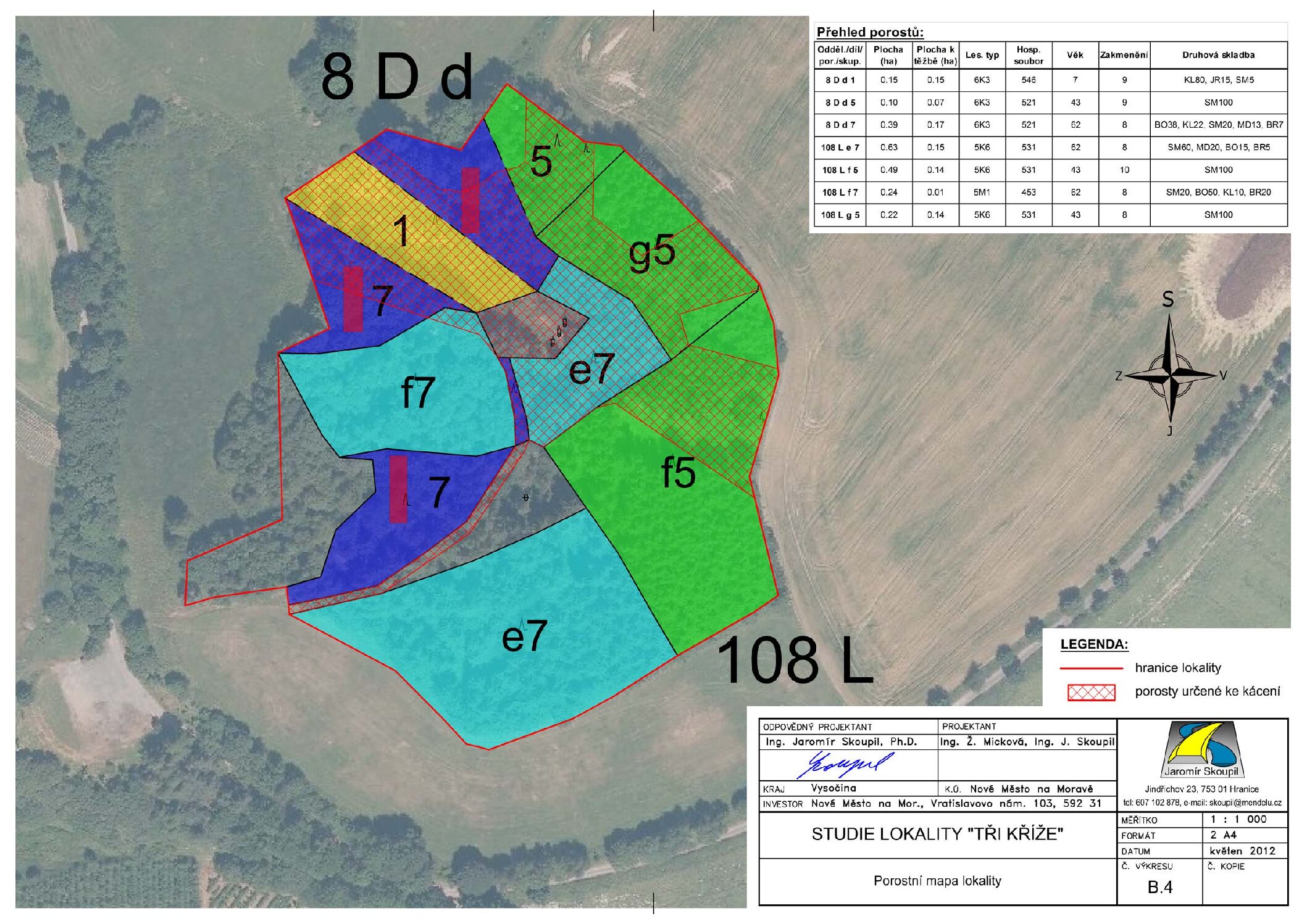 porostní mapa lokality - Městský úřad